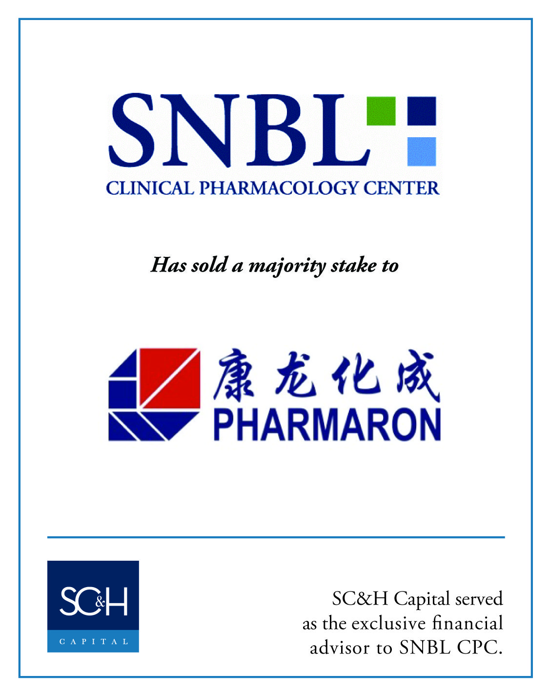 Pharmaron Acquires Majority Stake in SNBL CPC from Shin Nippon ...