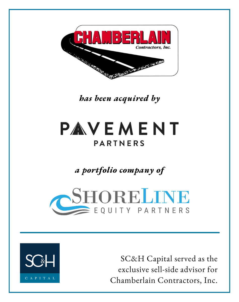 SC&H Capital Advises Chamberlain Contractors in Sale to Pavement Partners | SC&H
