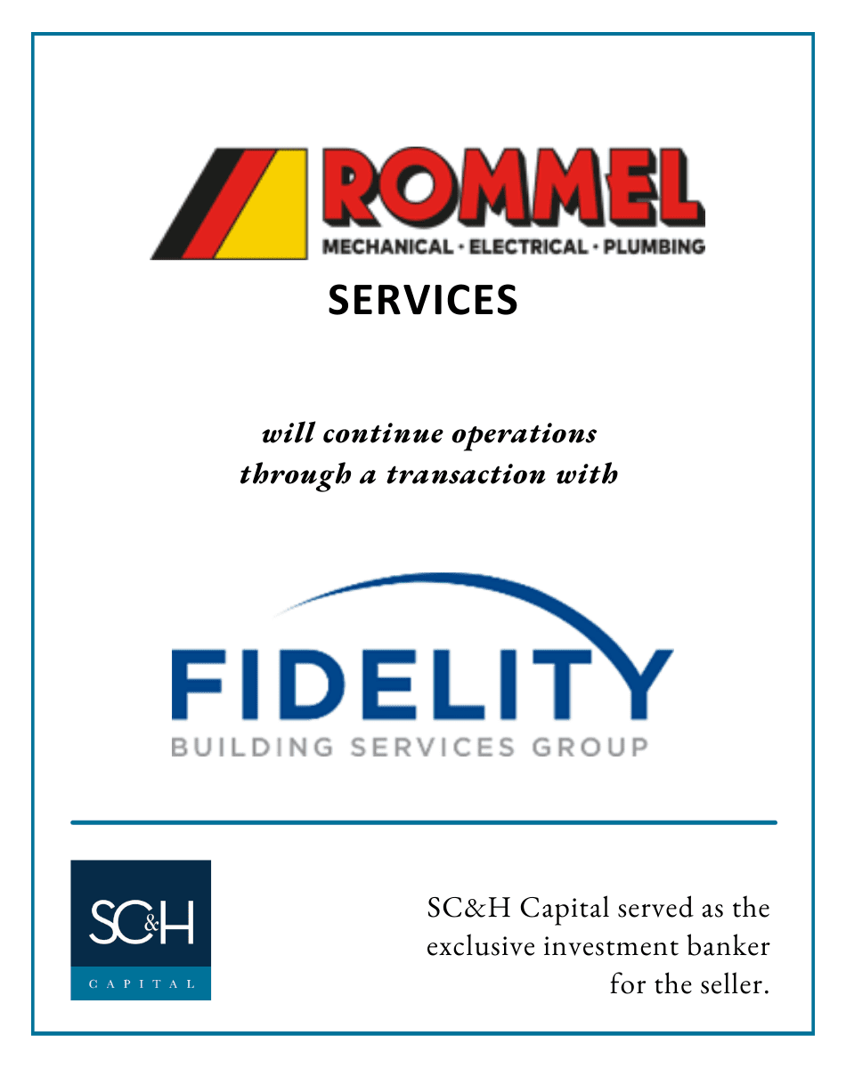 SC&H Capital Advises Rommel Construction, LLC, on the Sale of its MEP ...
